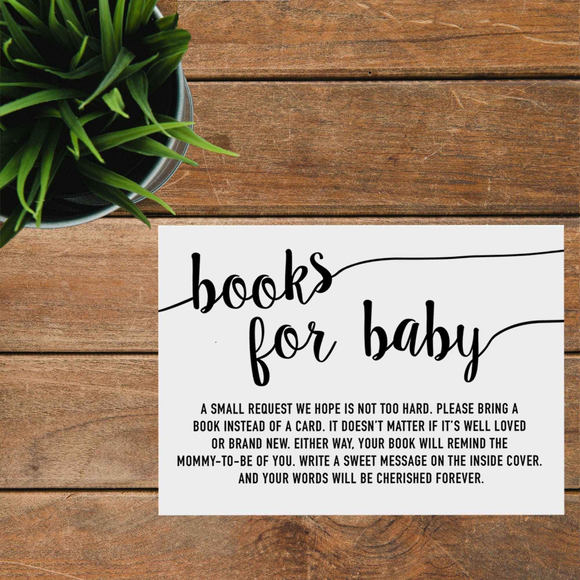 Books for Baby, Baby Shower, Books for Baby Insert, Books for Baby Card ...