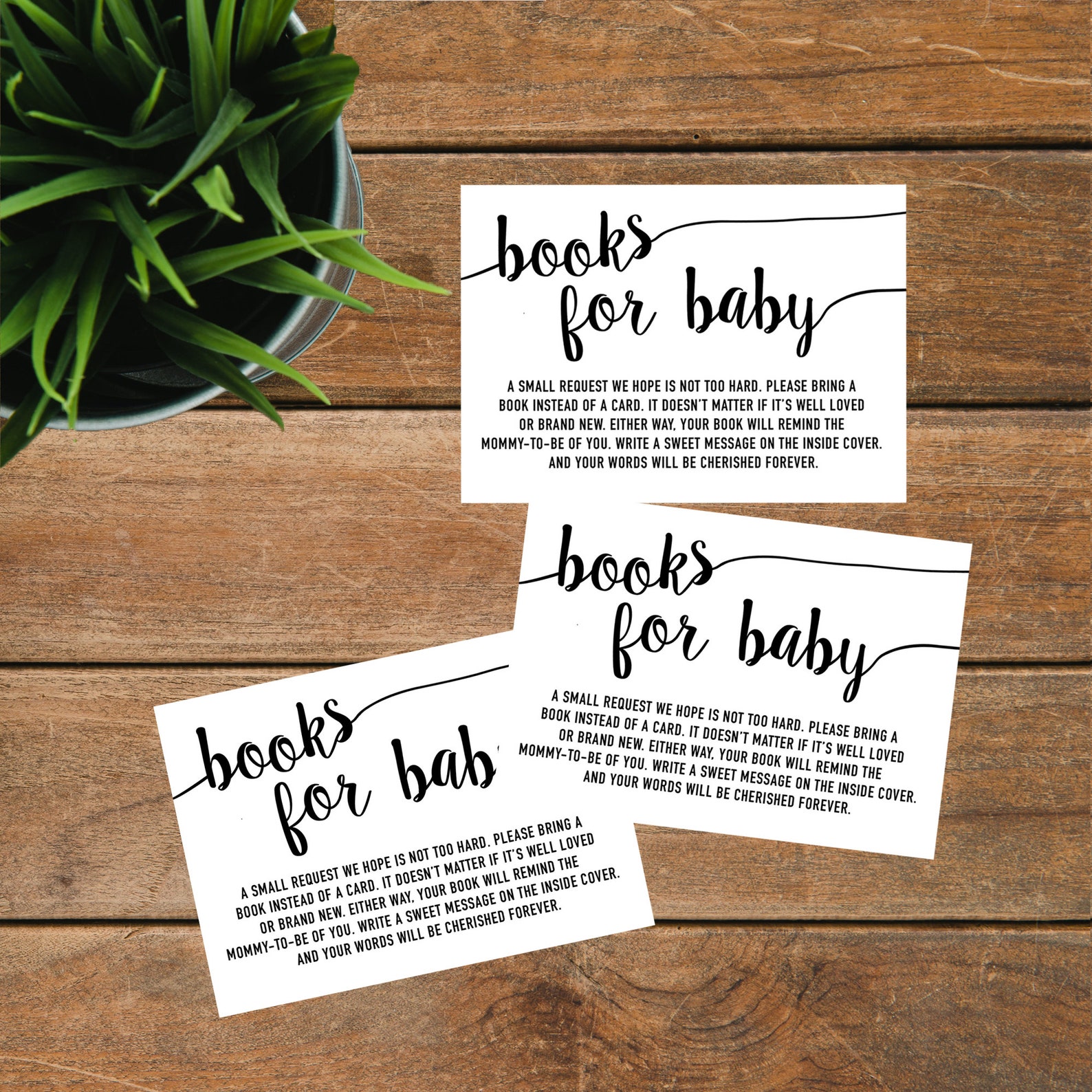 Books for Baby, Baby Shower, Books for Baby Insert, Books for Baby Card ...