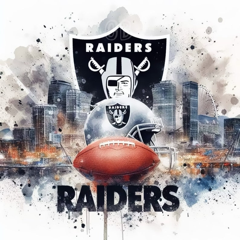 Las Vegas Raiders Sublimation Design With Graffiti Background - Etsy