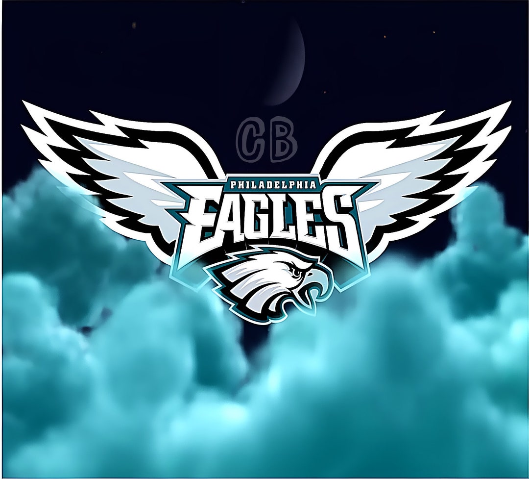 Philadelphia Eagles Logo With Wings and Clouds - Etsy