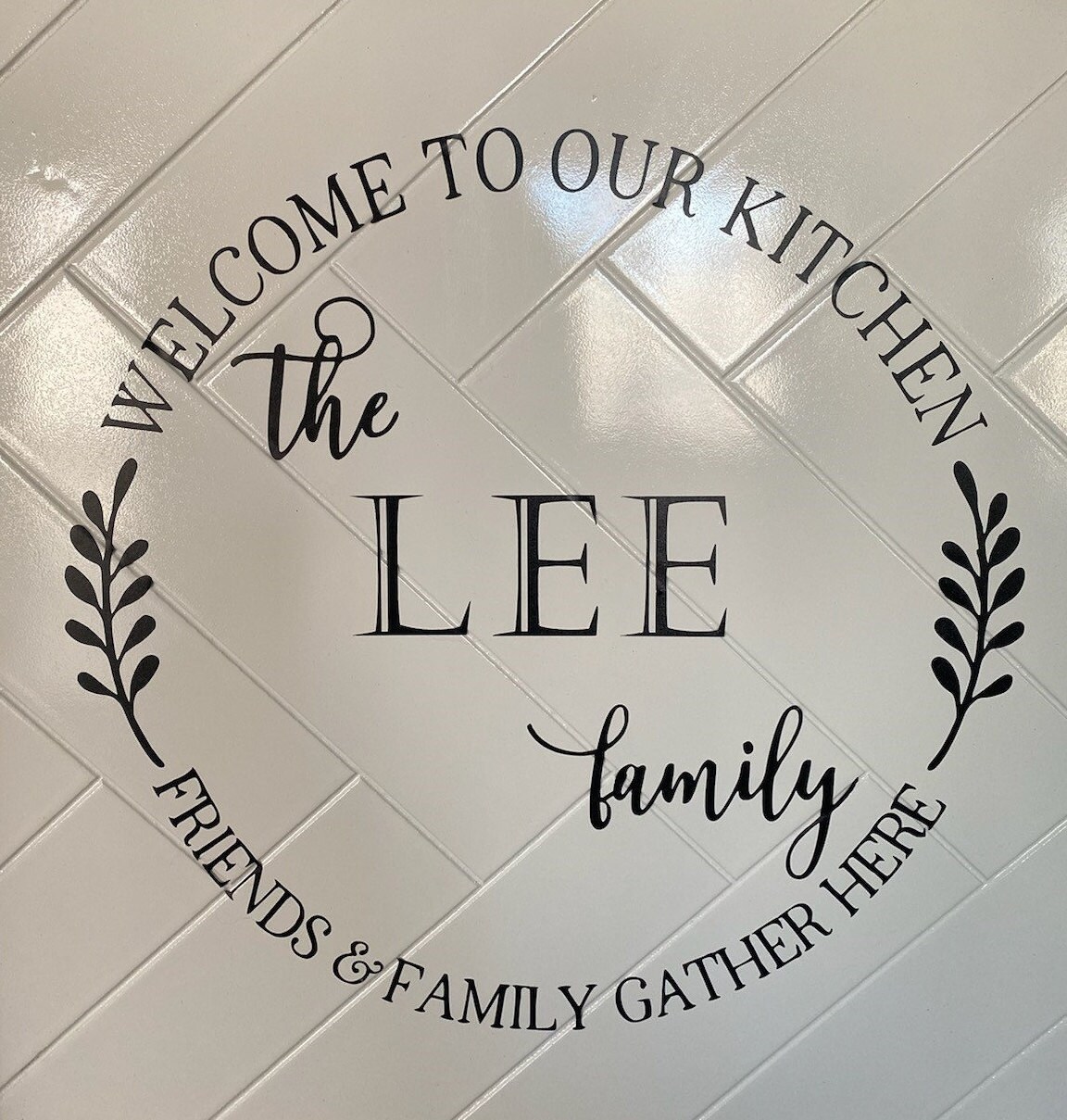 Personalized Welcome to our Kitchen Sign | Etsy