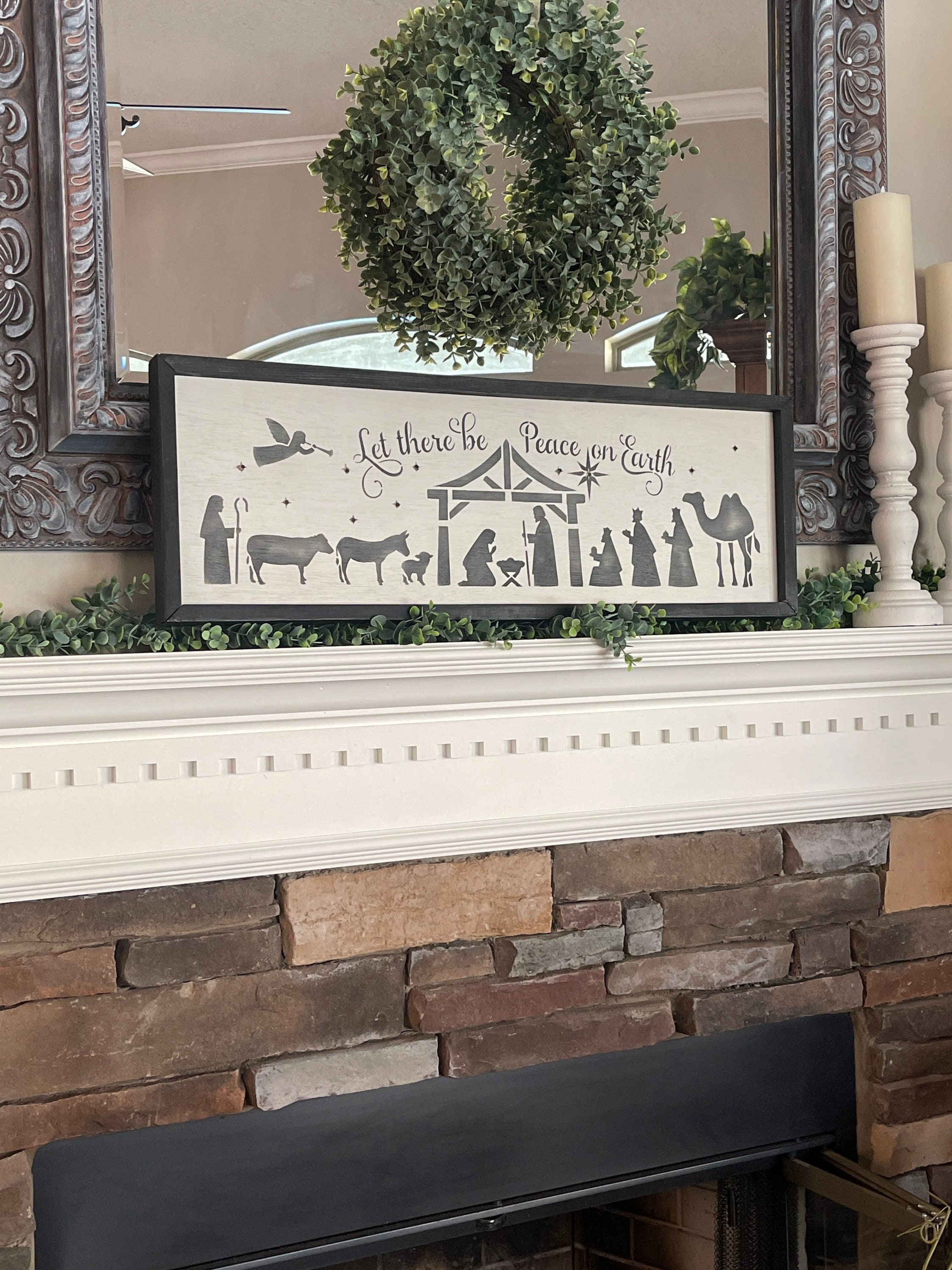 Let There Be Peace on Earth Sign Christmas Wall Decor - Etsy