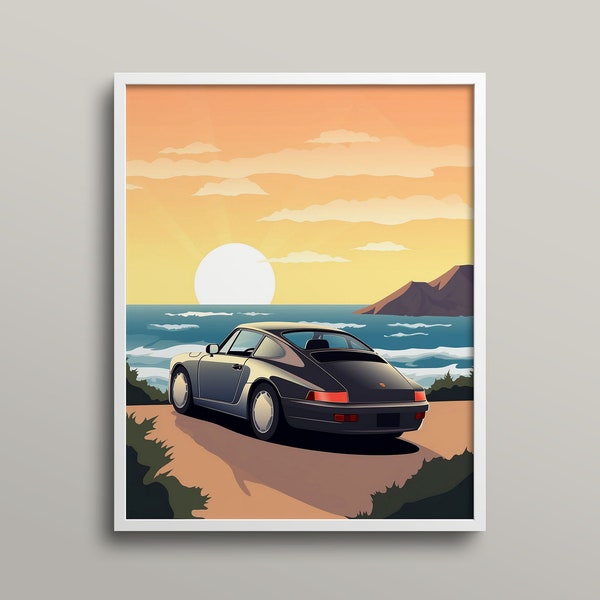 Porsche 964 Wall Art - Etsy