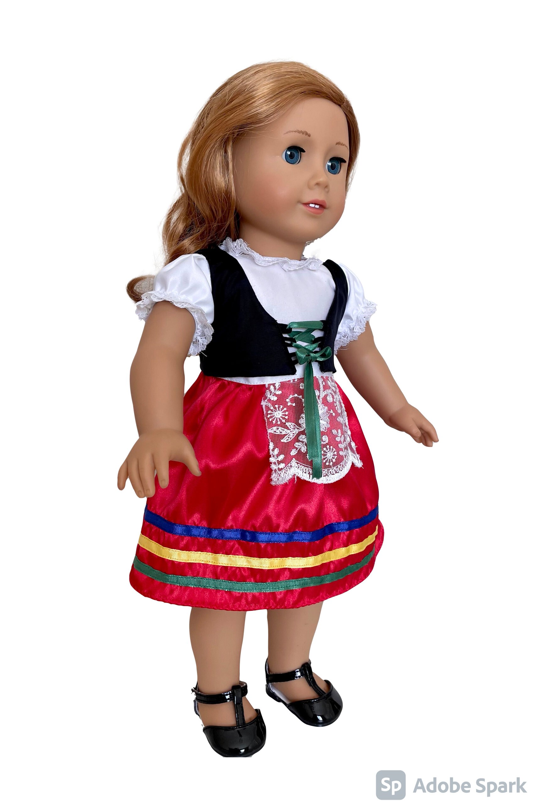 18 American Doll 3pc Italy Tarantella Dress, Italian Folk Dance, Doll ...