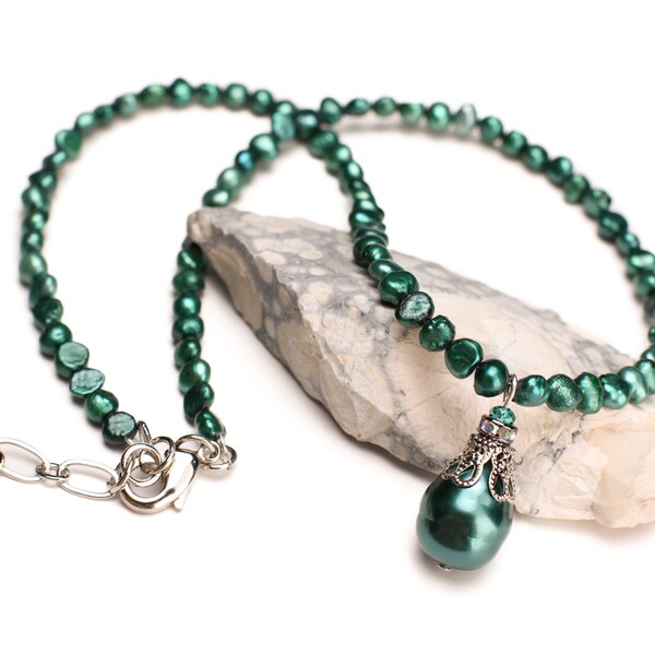Green Pearl Jewelry - Etsy