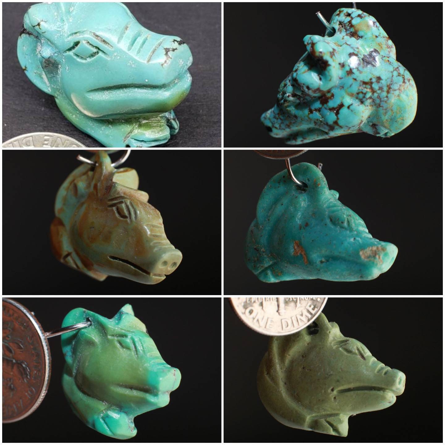 Natural Turquoise Hand Crafted Anubis Egyptian God Dog Totem | Etsy