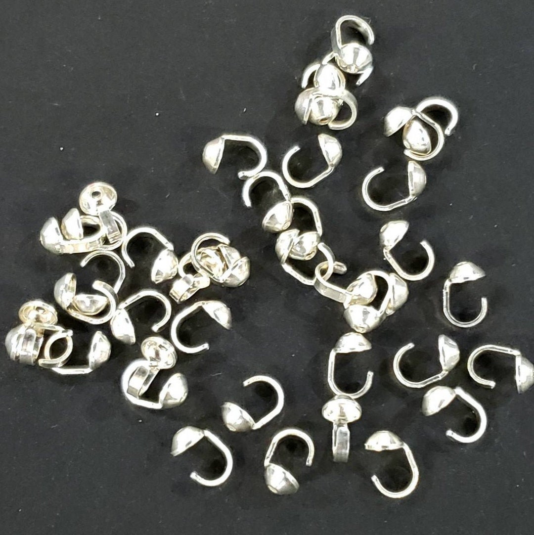 925 Sterling Silver, 14K Gold Filled 3mm Cup Bead Tip for Necklace ...