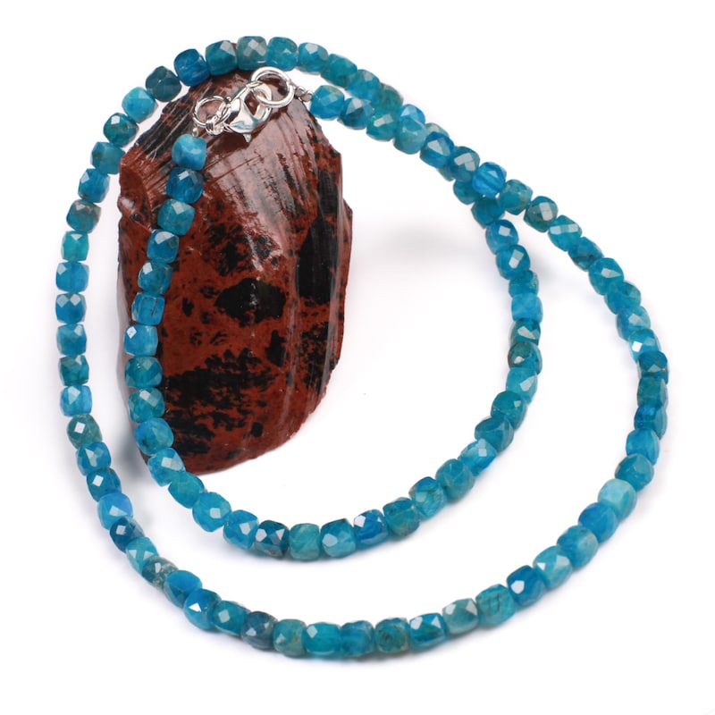 Neon Apatite Cube Beads - Etsy