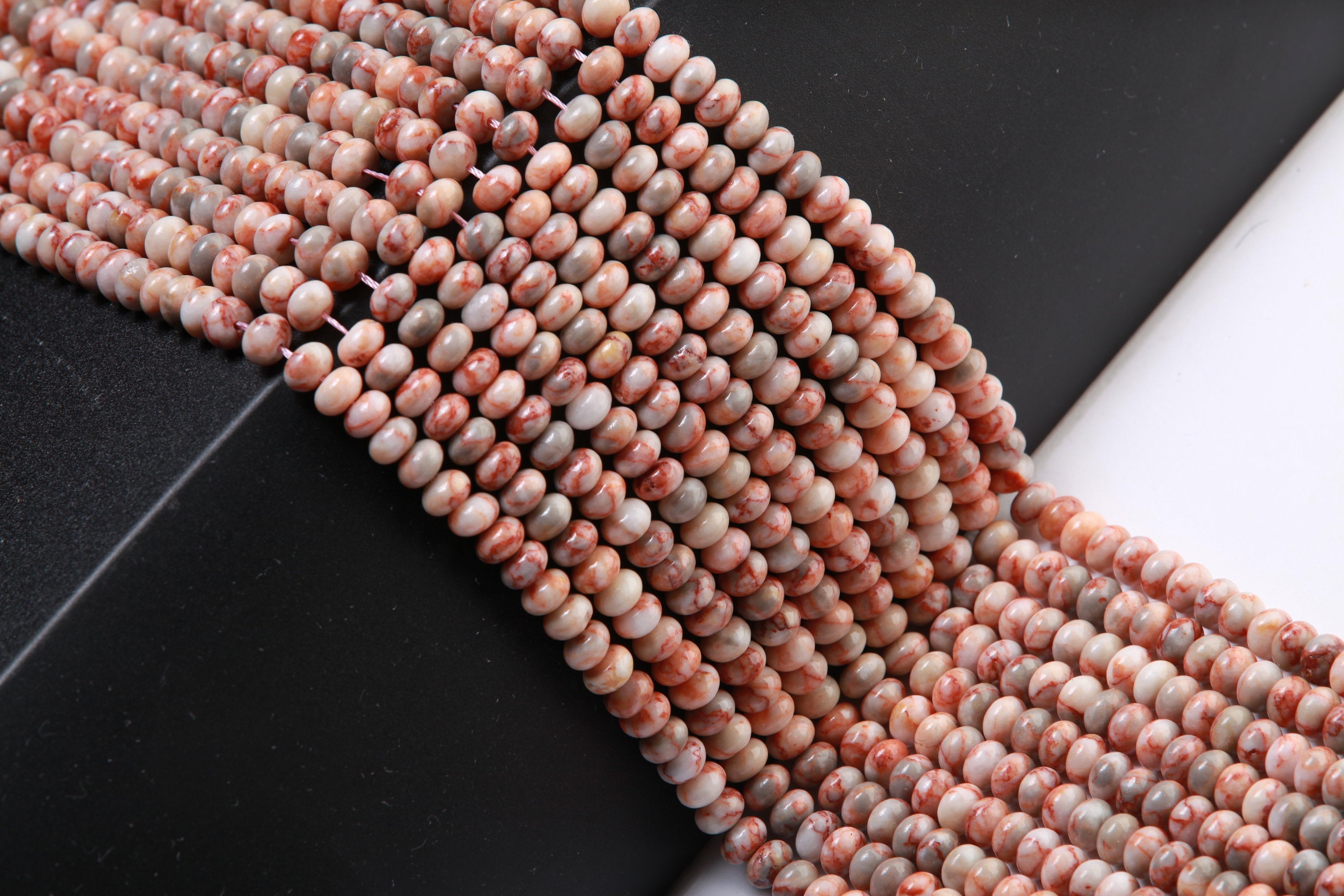 Natural Red Vein Jasper Red Marble Jasper 8mm Roundel Beads - Etsy