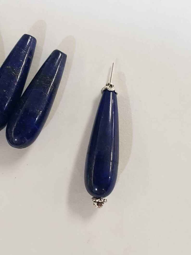Genuine Lapis Lazuli AA Heavy Weight 10x39mm Long Tear Drop - Etsy