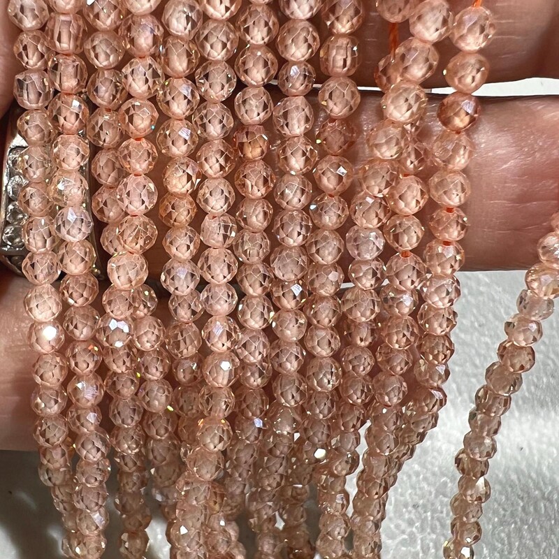 Champagne Round Zircon - Etsy