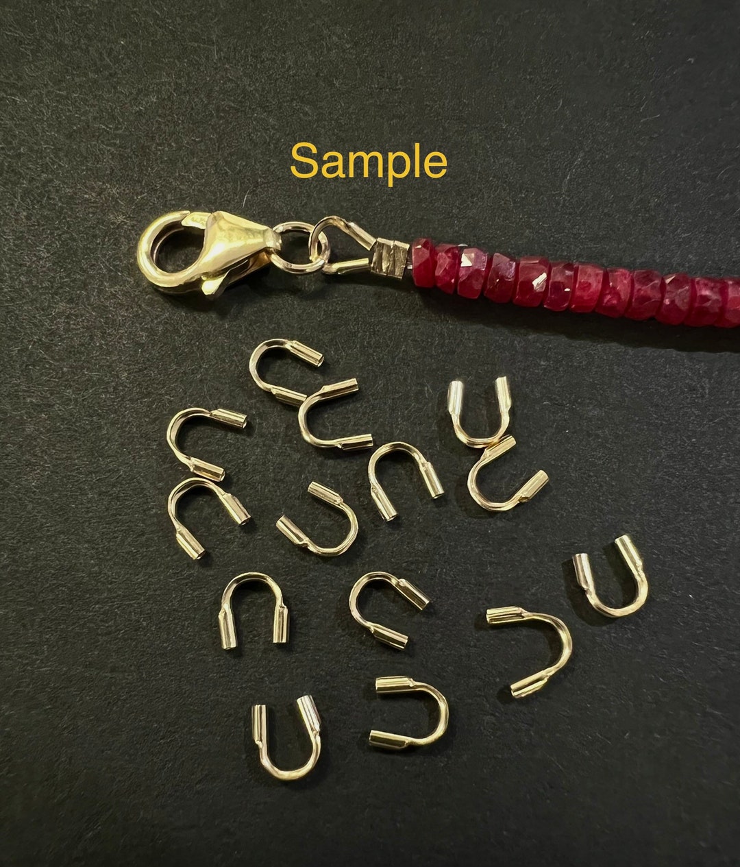 14k Gold Filled Wire Guards Wire Protectors .021 5mm - Etsy