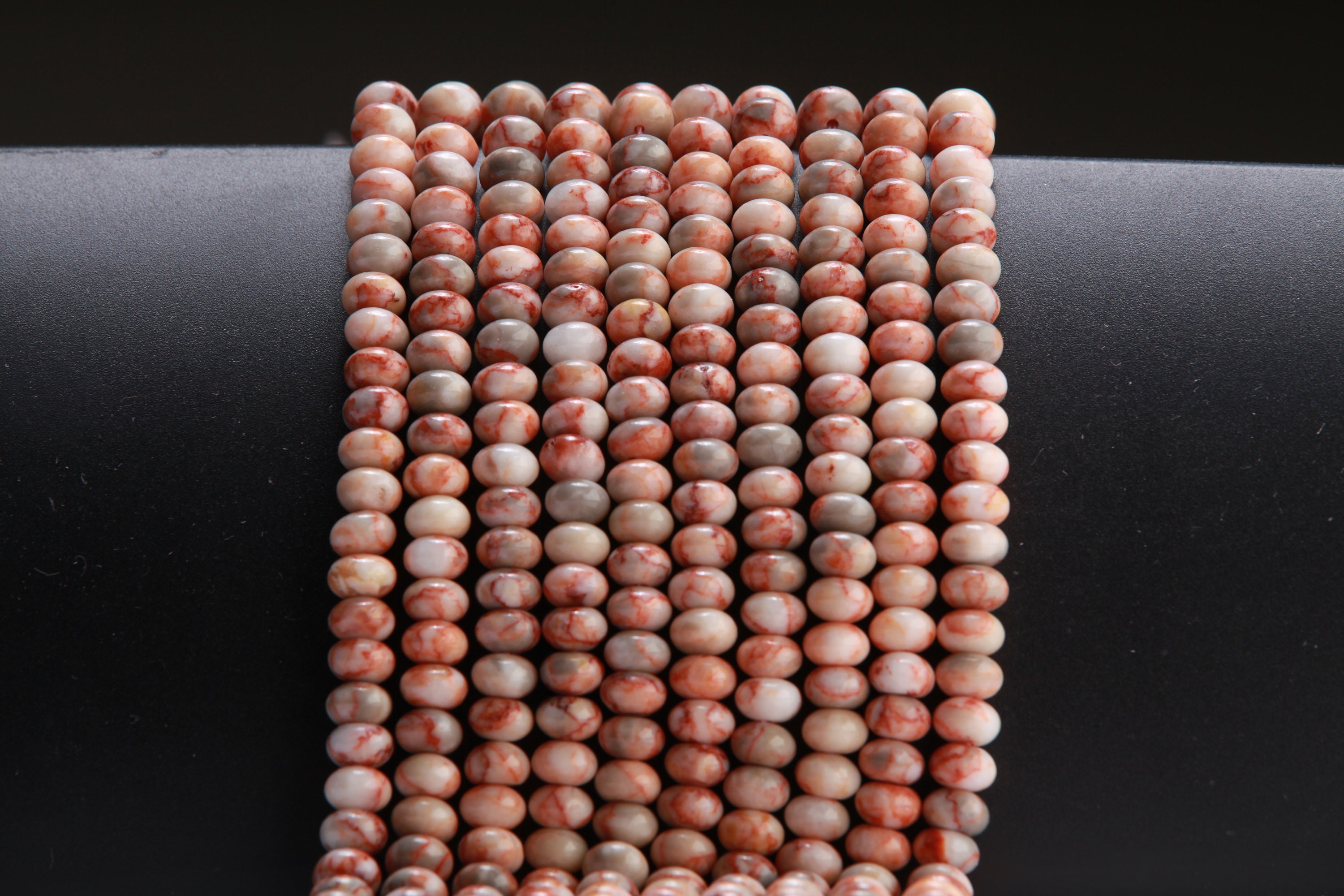 Natural Red Vein Jasper Red Marble Jasper 8mm Roundel Beads - Etsy