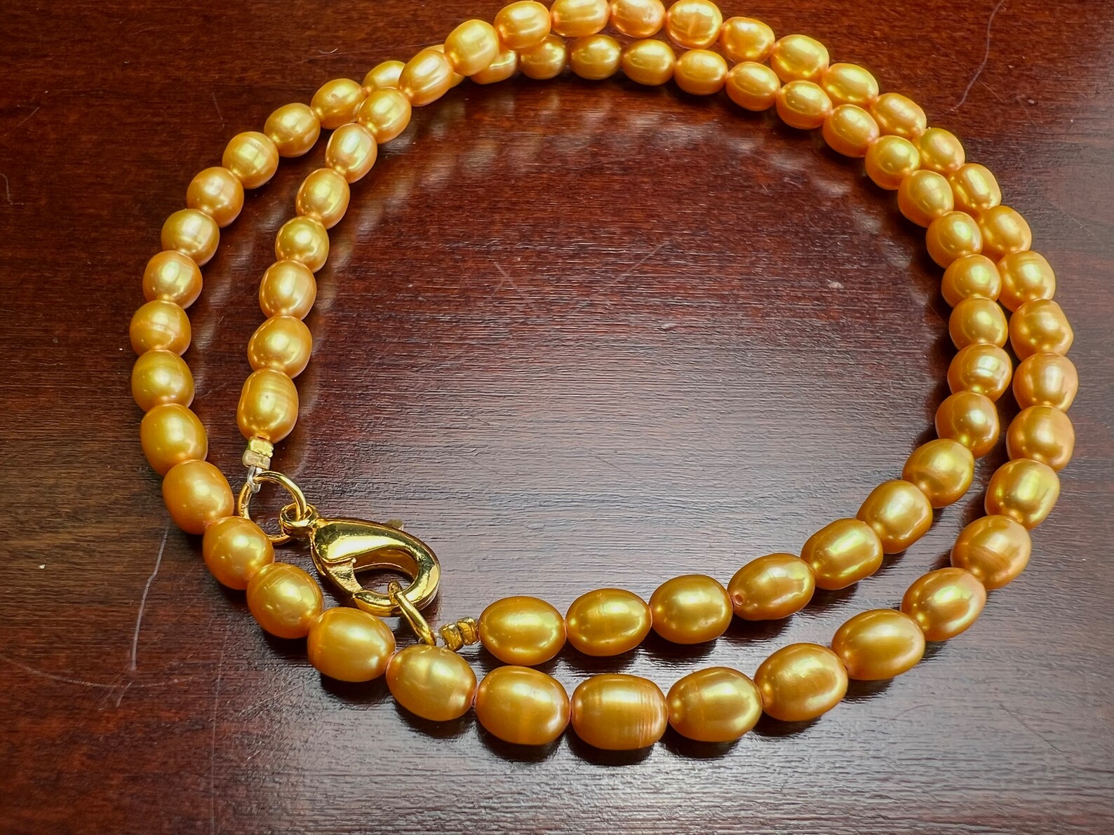 Natural Freshwater Golden Yellow Pearl 4x6 Rice Oval AAA High - Etsy