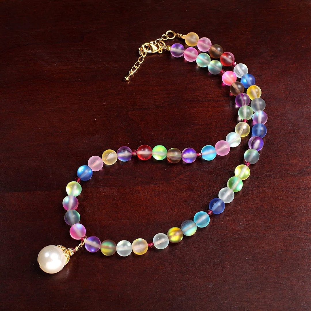 Matte Multi Color Sea Glass, Mermaid Bead ,south Sea Seashell White ...