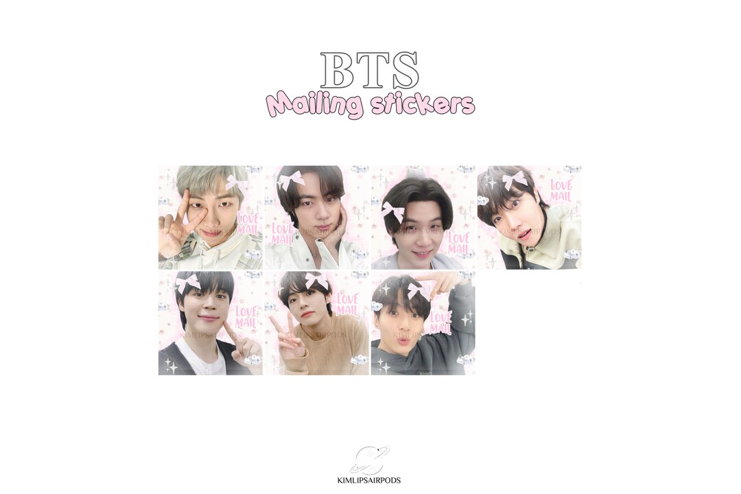 BTS Love Mail Purikura Pack of 24 Mailing Stickers - Etsy