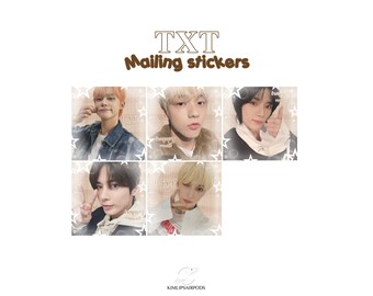 Txt Mail Stickers pack of 20 Cute Kpop Happy Mail Square Stickers - Etsy
