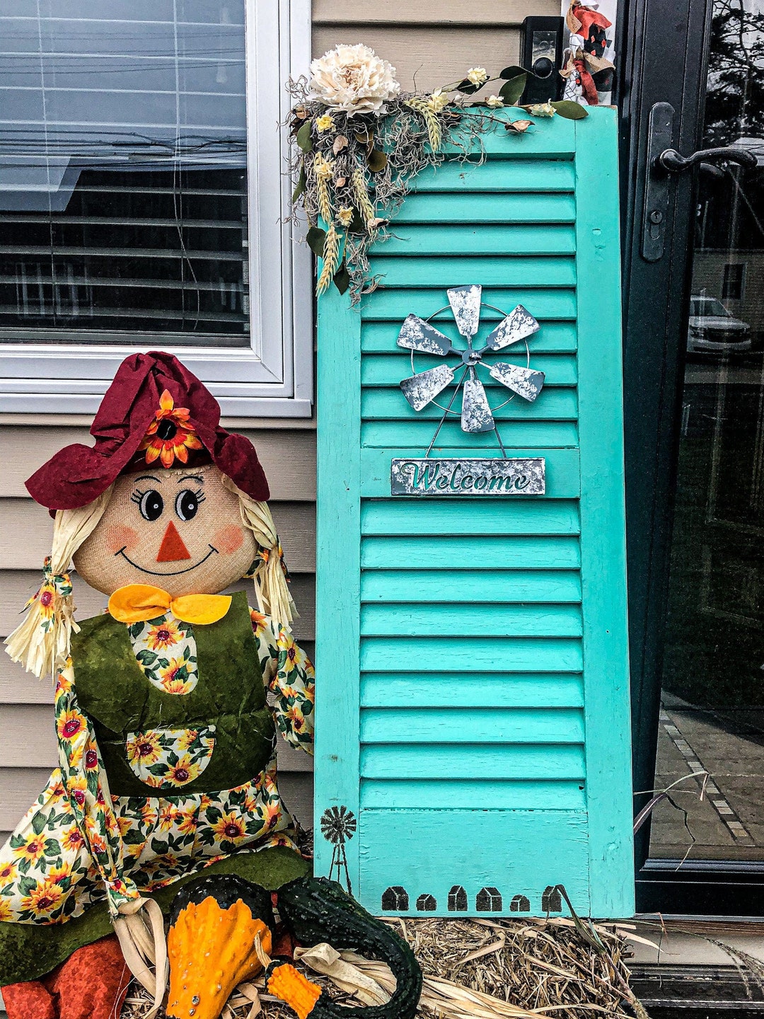 Welcome Wood Shutter Sign - Etsy