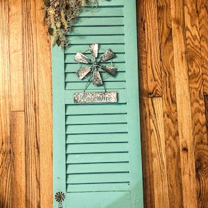 Welcome Wood Shutter Sign - Etsy