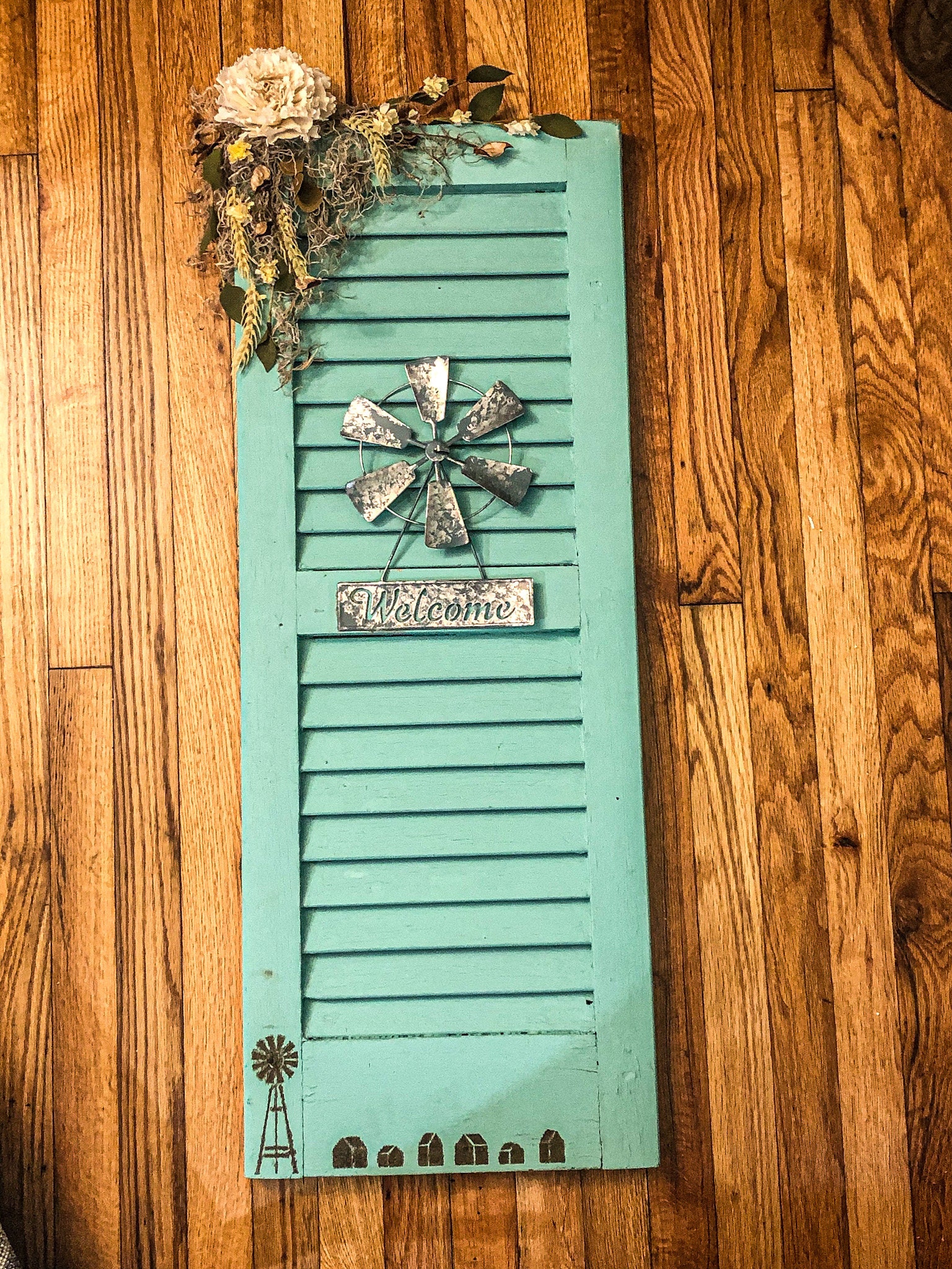 Welcome Wood Shutter Sign - Etsy