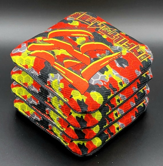 Pro Speed Cornhole Bags Dark Magma Color Dual Speed Fabrics Infiltrator ...
