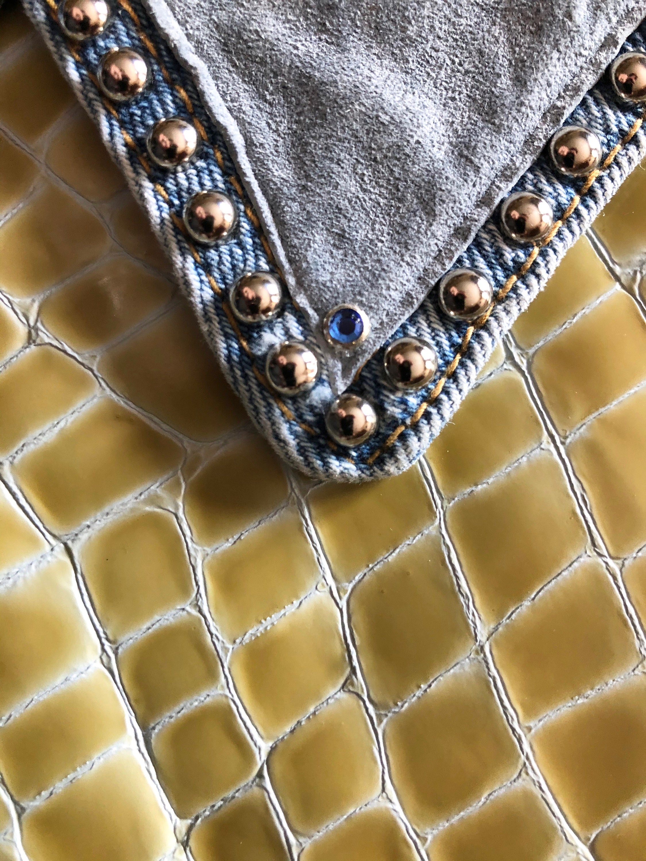 Women's Hand Painted, One of a Kind, Wearable Work of Art Denim Vest ...