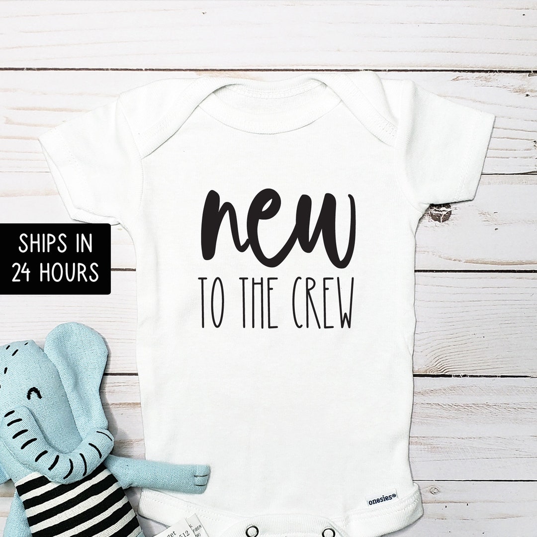 New to the Crew Pregnancy Announcement Baby Onesie®, Newborn Outfit ...