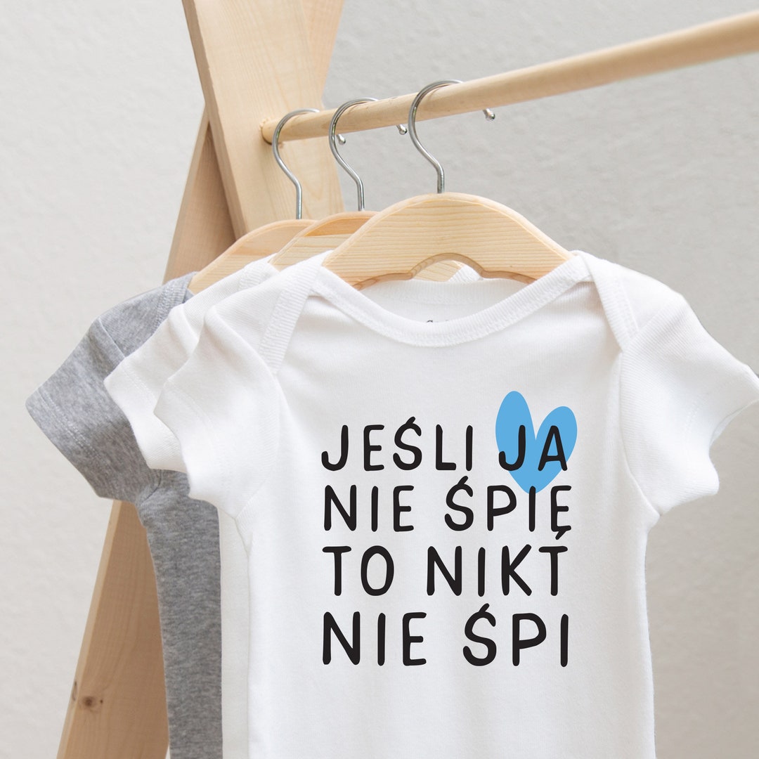 Funny Polish “jeśli Ja Nie Piję” Baby Bodysuit – Newborn Gift – Baby ...