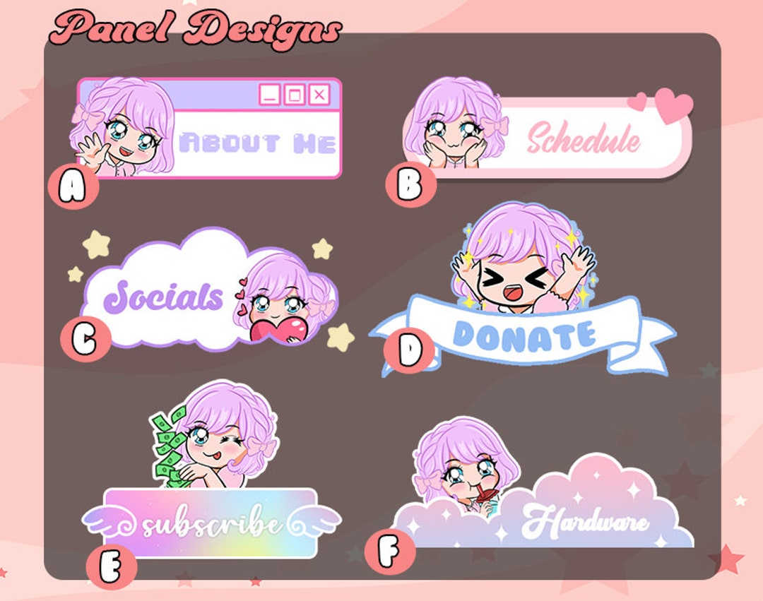 Custom Chibi Panels Twitch - Etsy