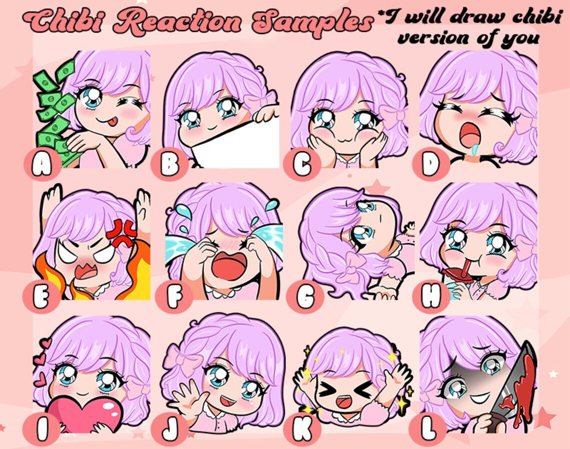 Custom Chibi Panels Twitch | Etsy