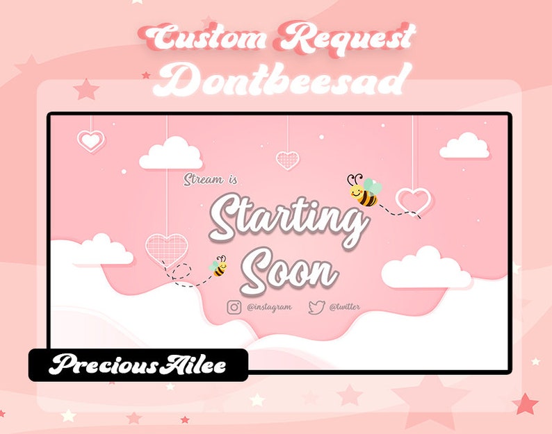 Animated Custom Twitch Overlay Request [ Complete Ver ] - Etsy Hong Kong