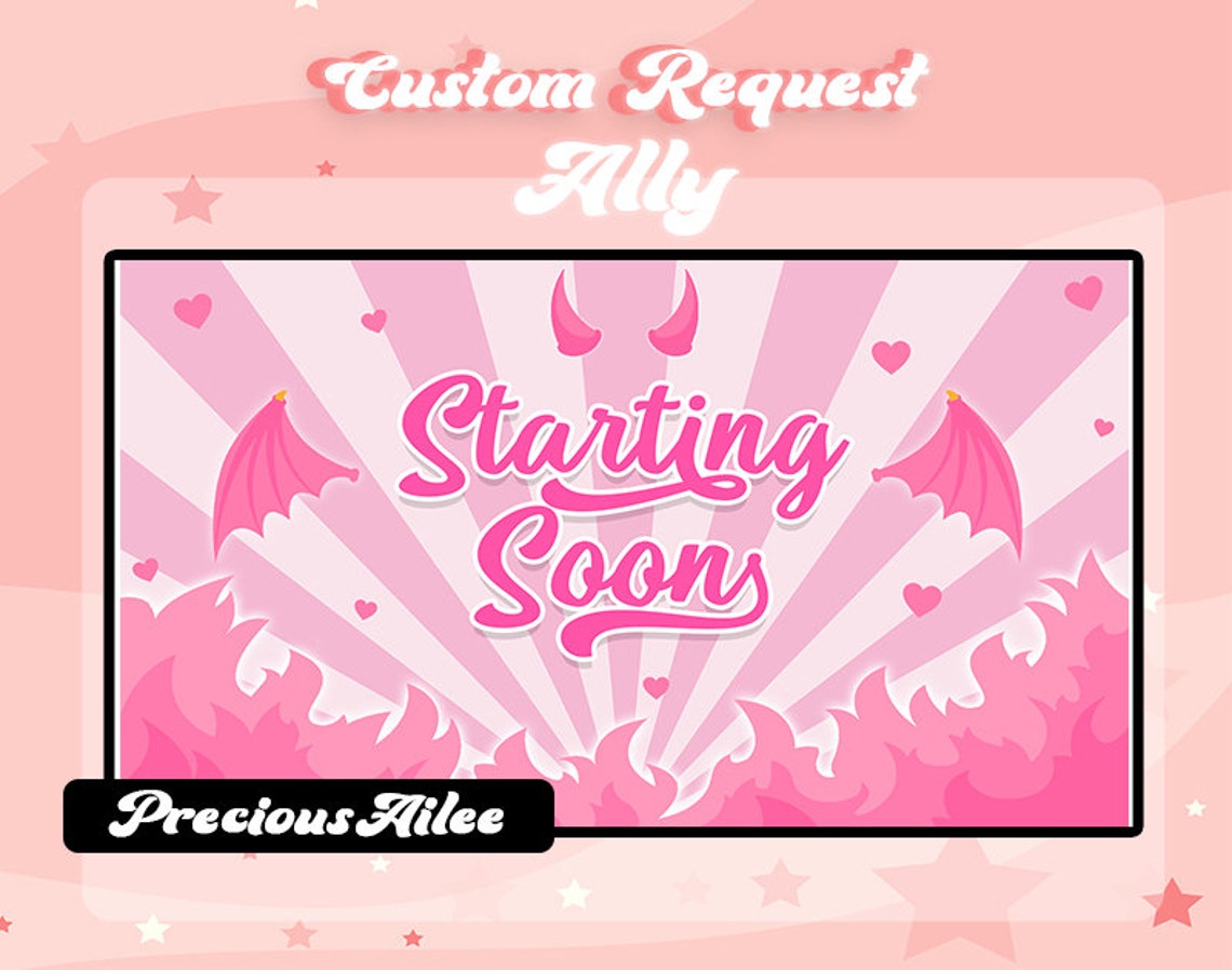 Animated Custom Twitch Overlay Request Complete Ver - Etsy