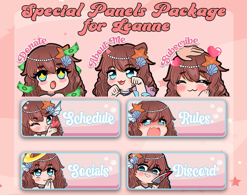 Custom Chibi Panels Twitch - Etsy Canada