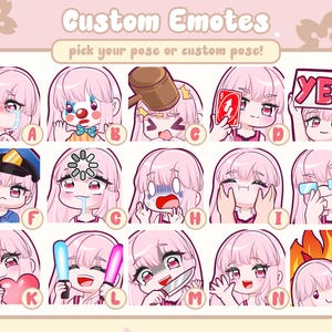 Custom Commission Emote Discord Twitch Static Animated Chibi Emoji ...