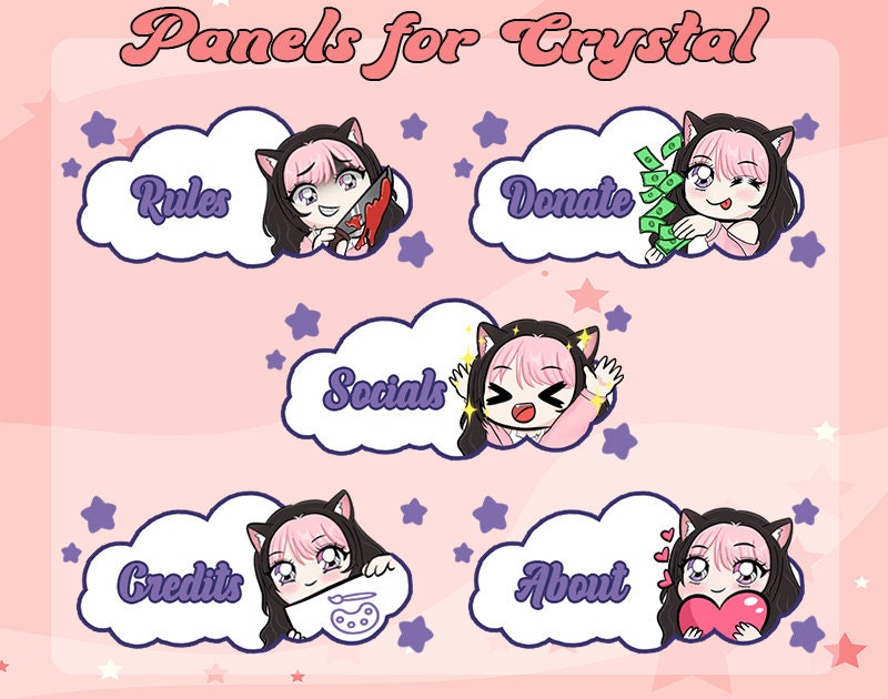 Custom Chibi Panels Twitch - Etsy Canada