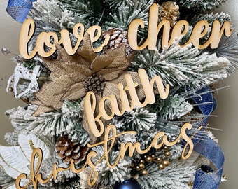 Christmas Word Tree - Etsy