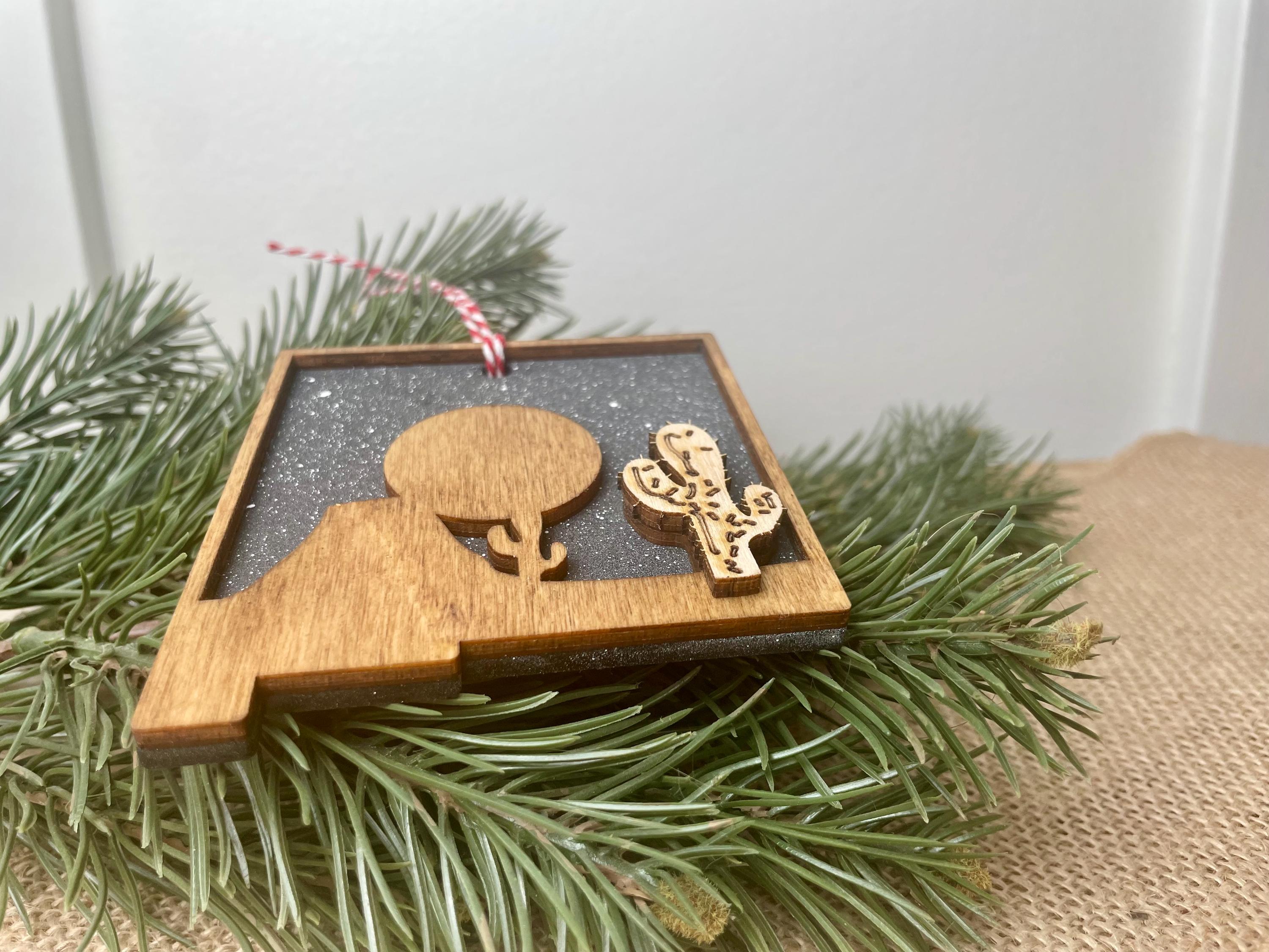 New Mexico State Ornament, New Mexico Ornament, New Mexico Christmas ...