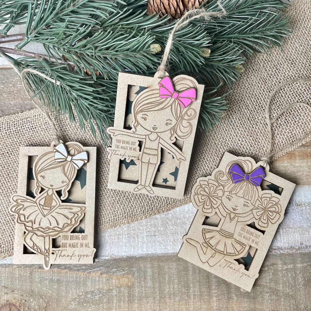 Dance Cheer Gymnastics Gift Card Holder Ornament Coach - Etsy