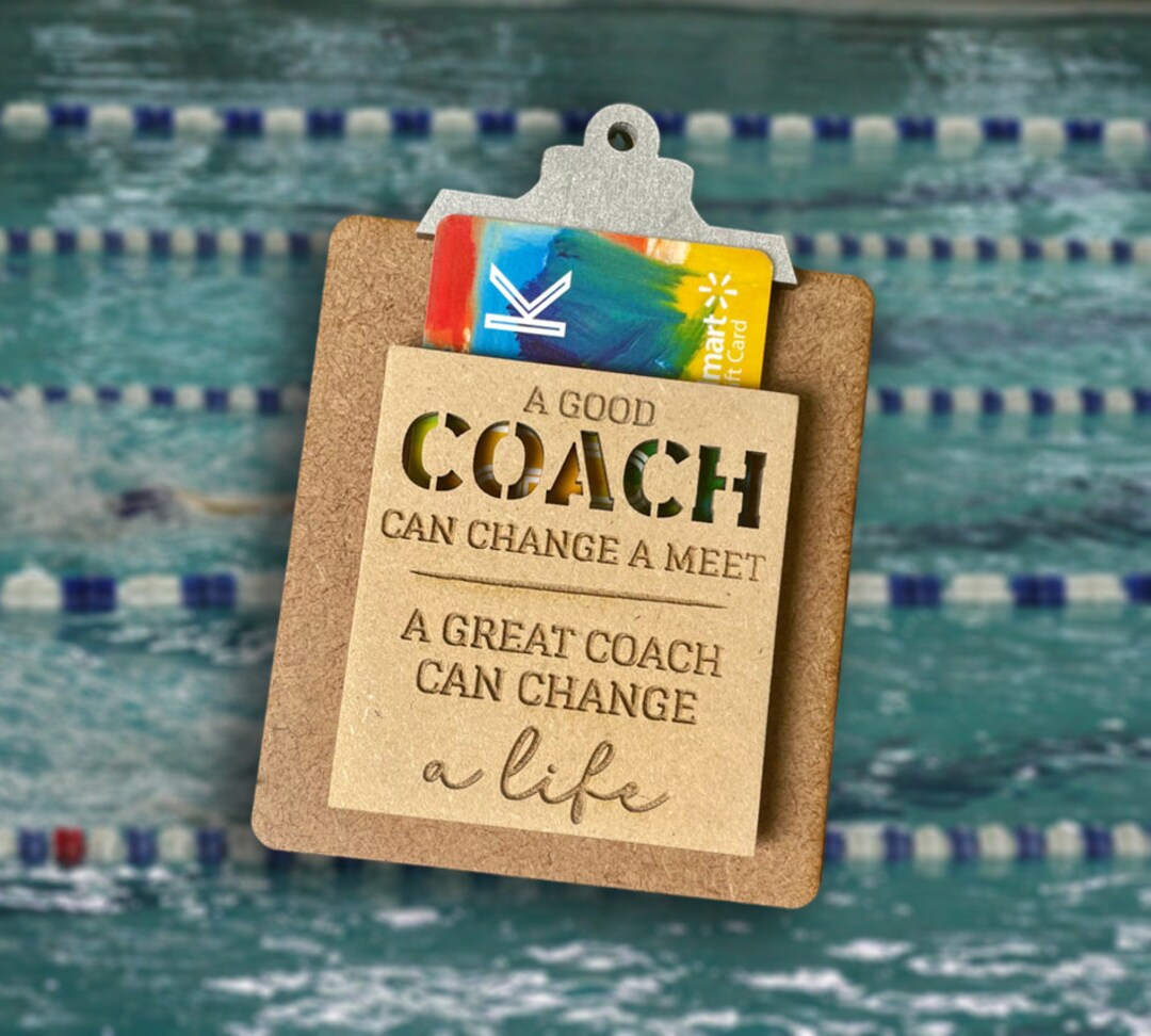Swim Team Coach Gift, Coach Gift Card, Coach Appreciation Gift, End of ...