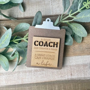 Coach Clipboard Card Holder, Coach Gift Card, Coach Appreciation Gift ...