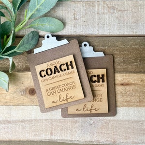 Coach Clipboard Card Holder, Coach Gift Card, Coach Appreciation Gift ...