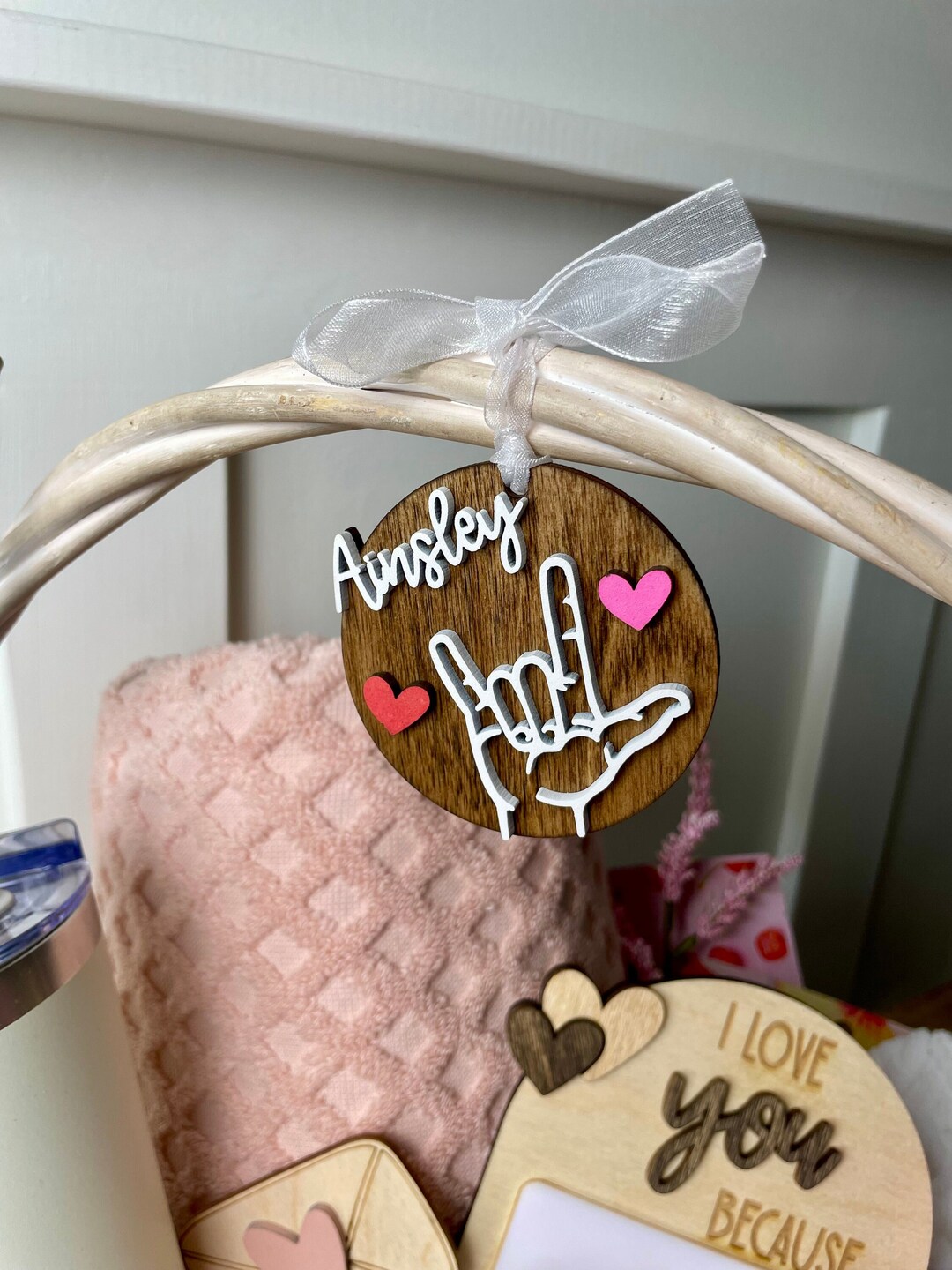 ASL Gift Tag, I Love You ASL, Sign Language I Love You, Gift Tag ...