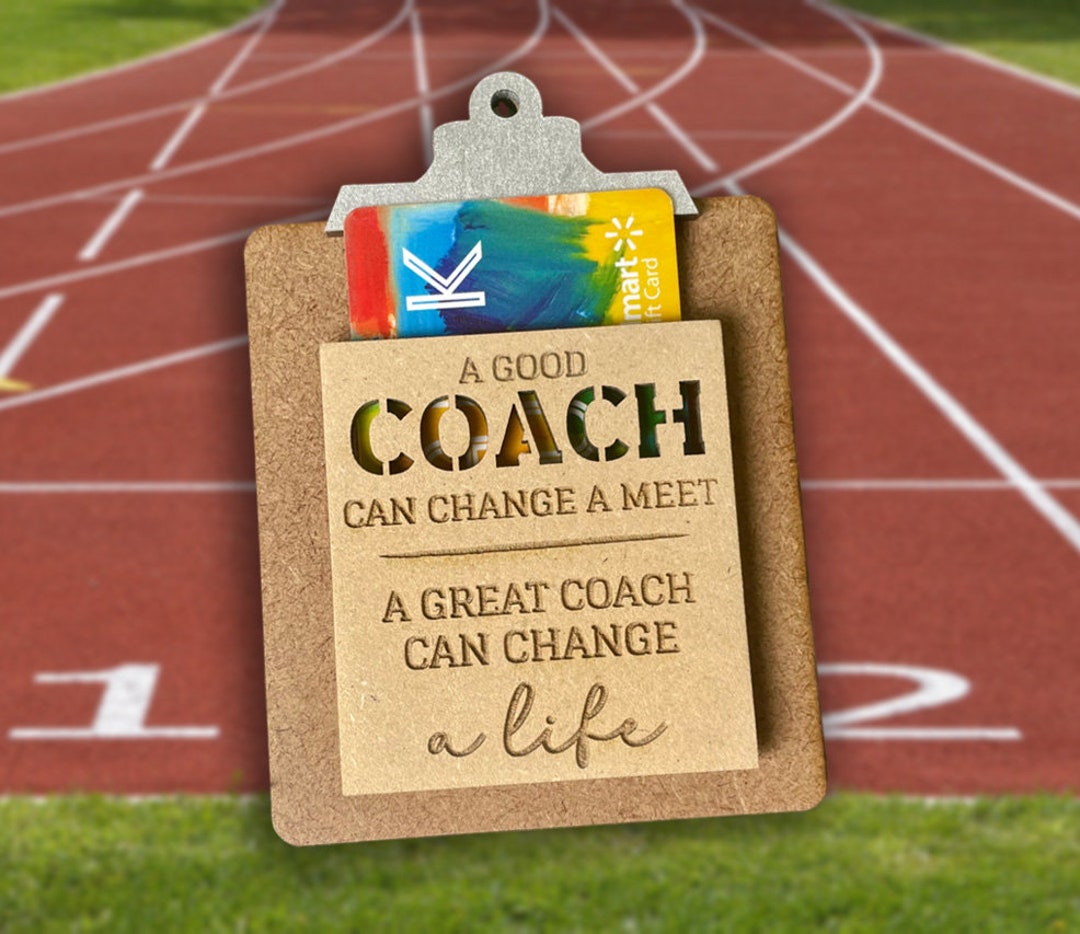 Track Team Coach Gift, Coach Gift Card, Coach Appreciation Gift, End of ...