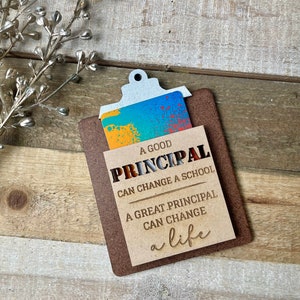 Principal Clipboard Card Holder, Principal Gift Card, Principal ...