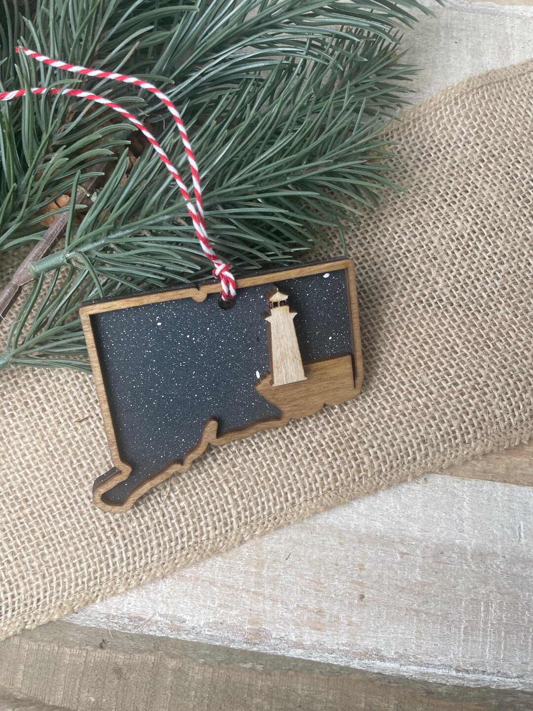 Connecticut State Ornament, Connecticut Ornament, Connecticut Ornament ...