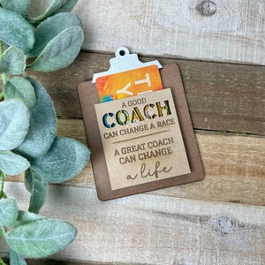 Coach Clipboard Card Holder, Coach Gift Card, Coach Appreciation Gift ...