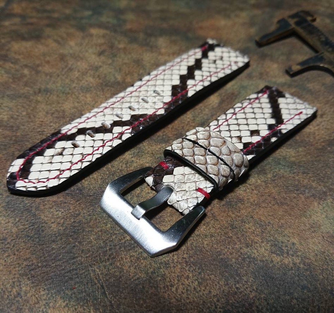 Handmade Python Watch Strap, Exotic Leather Watch Strap - Etsy