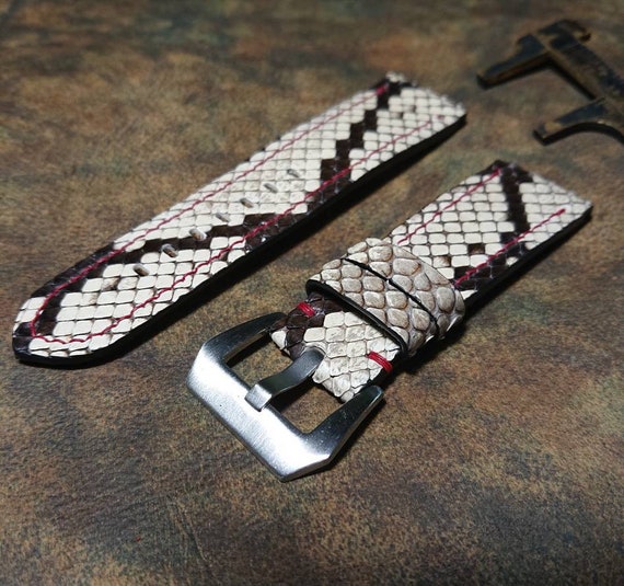 Handmade Python Watch Strap Exotic Leather Watch Strap | Etsy