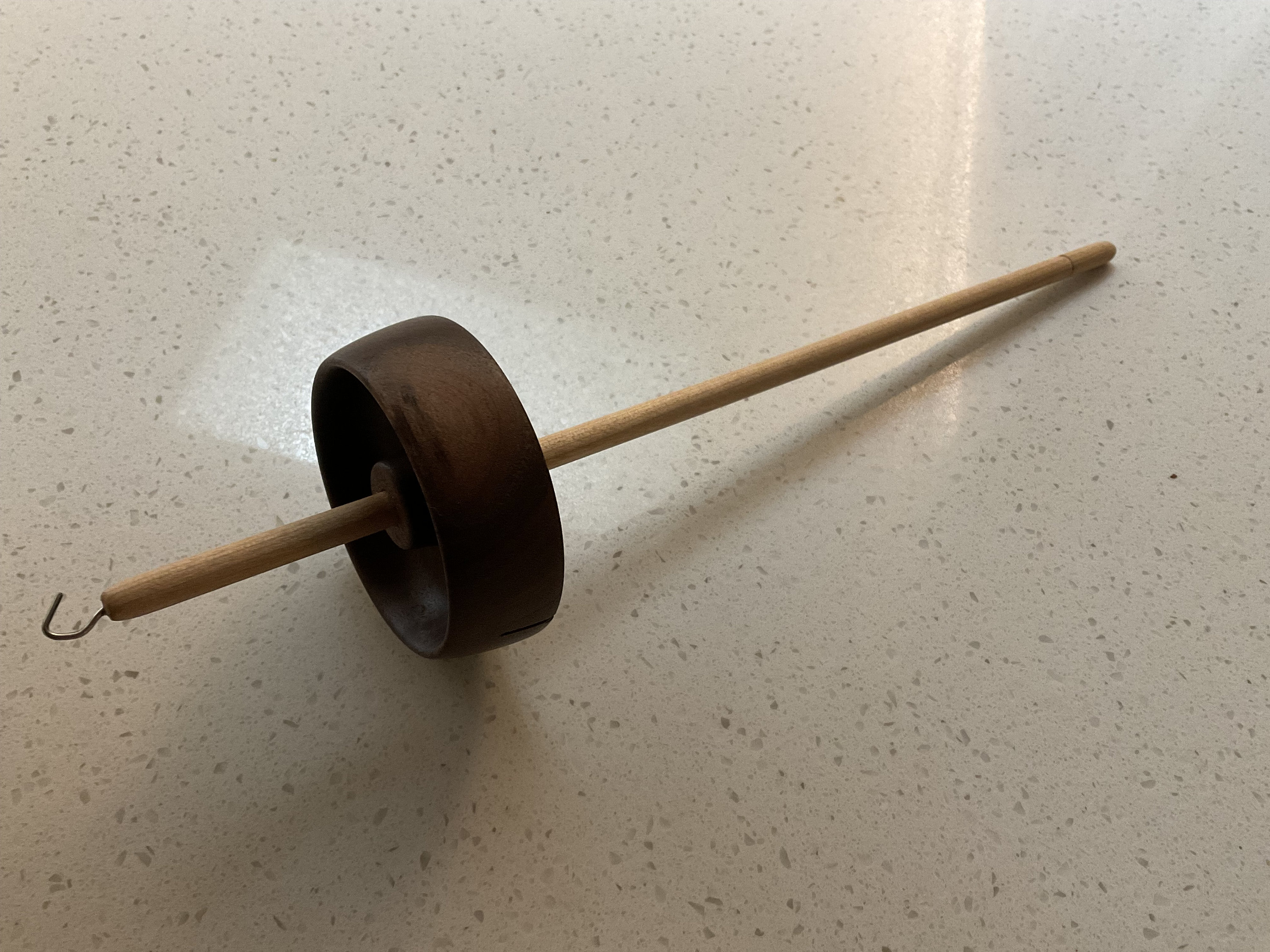 Walnut Birch Top Whorl Hand Spindle, Drop Spindle Beginners Kit ...