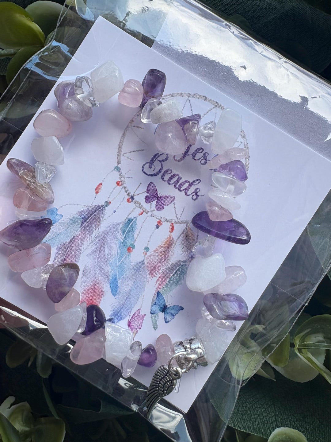 Grief Bracelet / Bereavement Bracelet / Angel Wing Crystal Bracelet ...